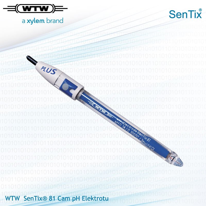Ph Metre Elektrodları : WTW SenTix® 81 pH Elektrodu Cam Gövdeli ...